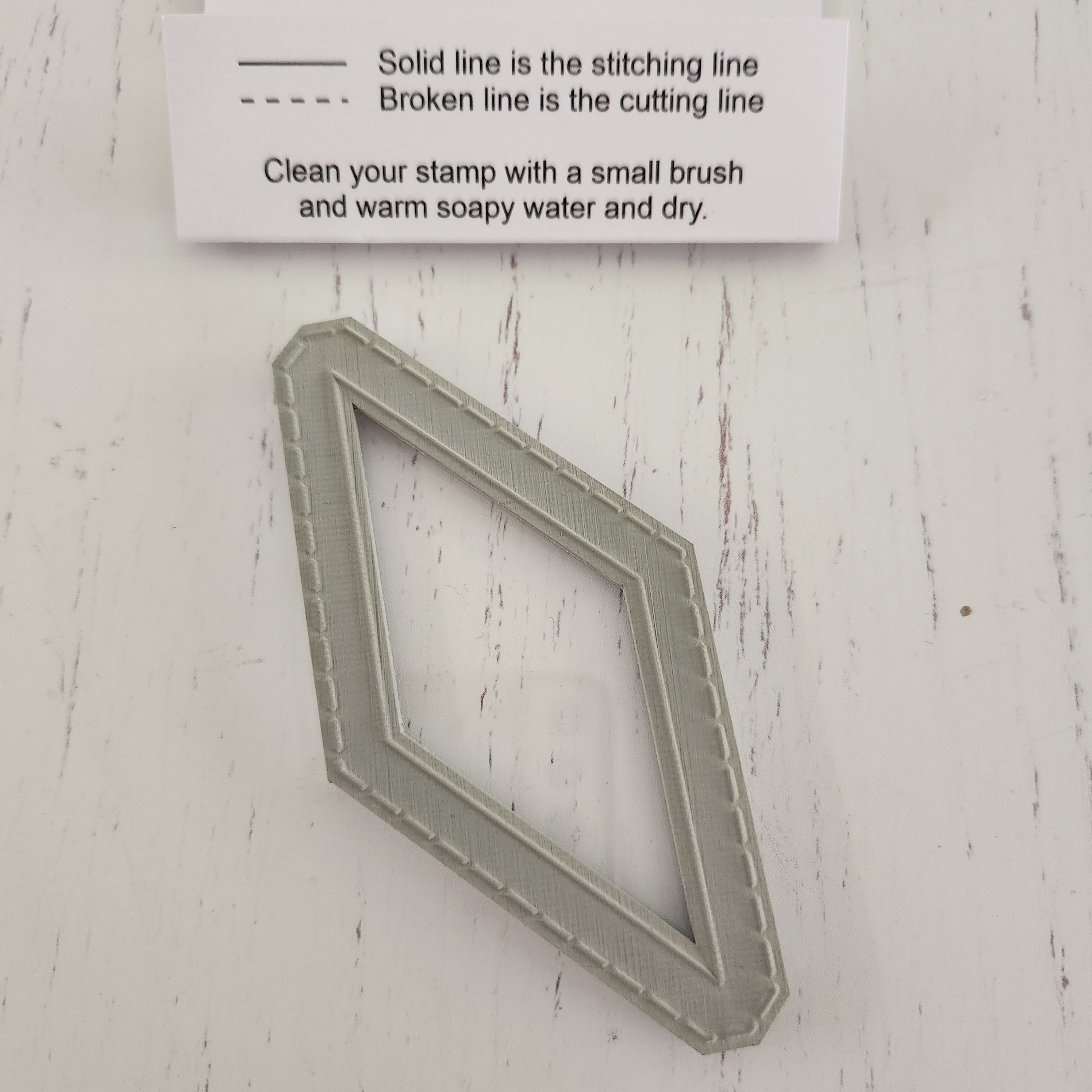 2" Eight Point Point Diamond / Patchwork Stamp – The Stitcher's Loft